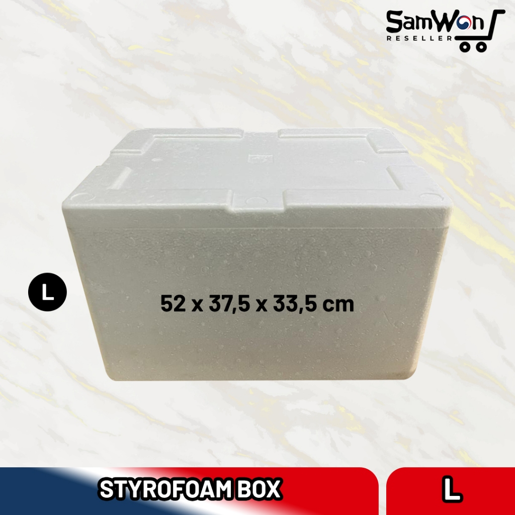 Jual Sterofoam Box Multifungsi Kotak Es Frozen Gabus Dry Ice (52x37 ...