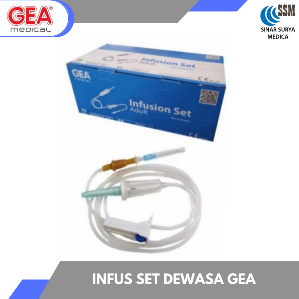 Jual Infuset Dewasa GEA / Infusion set / Selang Infus | Shopee Indonesia