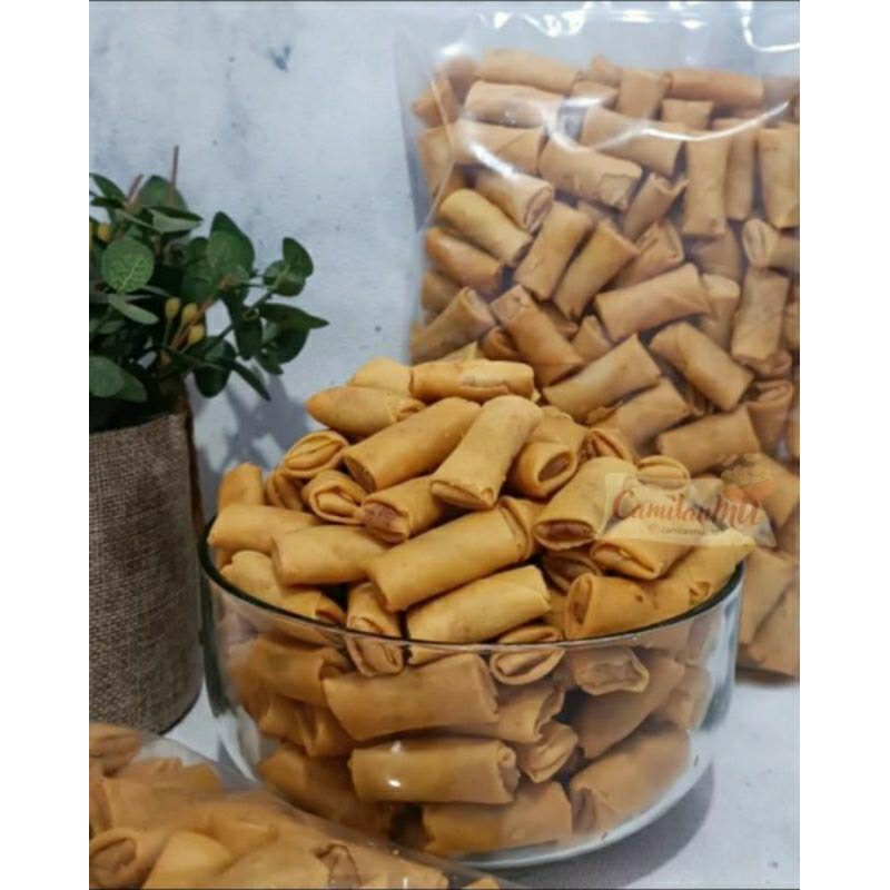 Jual SNACK CAMILAN SPRING ROLL / SUMPIA UDANG (BERAT 500 GRAM) | Shopee ...