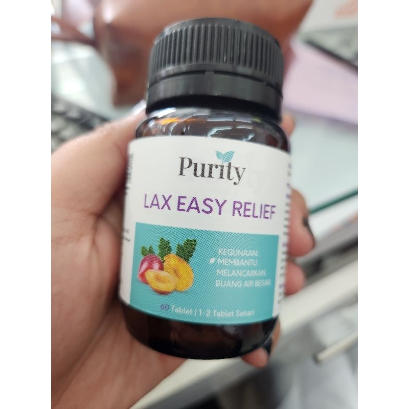 Jual Purity Lax Easy Relief isi 60 tablet | Shopee Indonesia