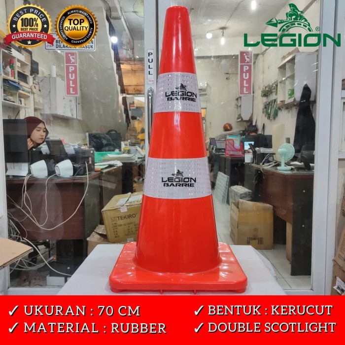Jual Safety Traffic Cone Kerucut Lalu Lintas 70cm Legion Safety Traffic ...