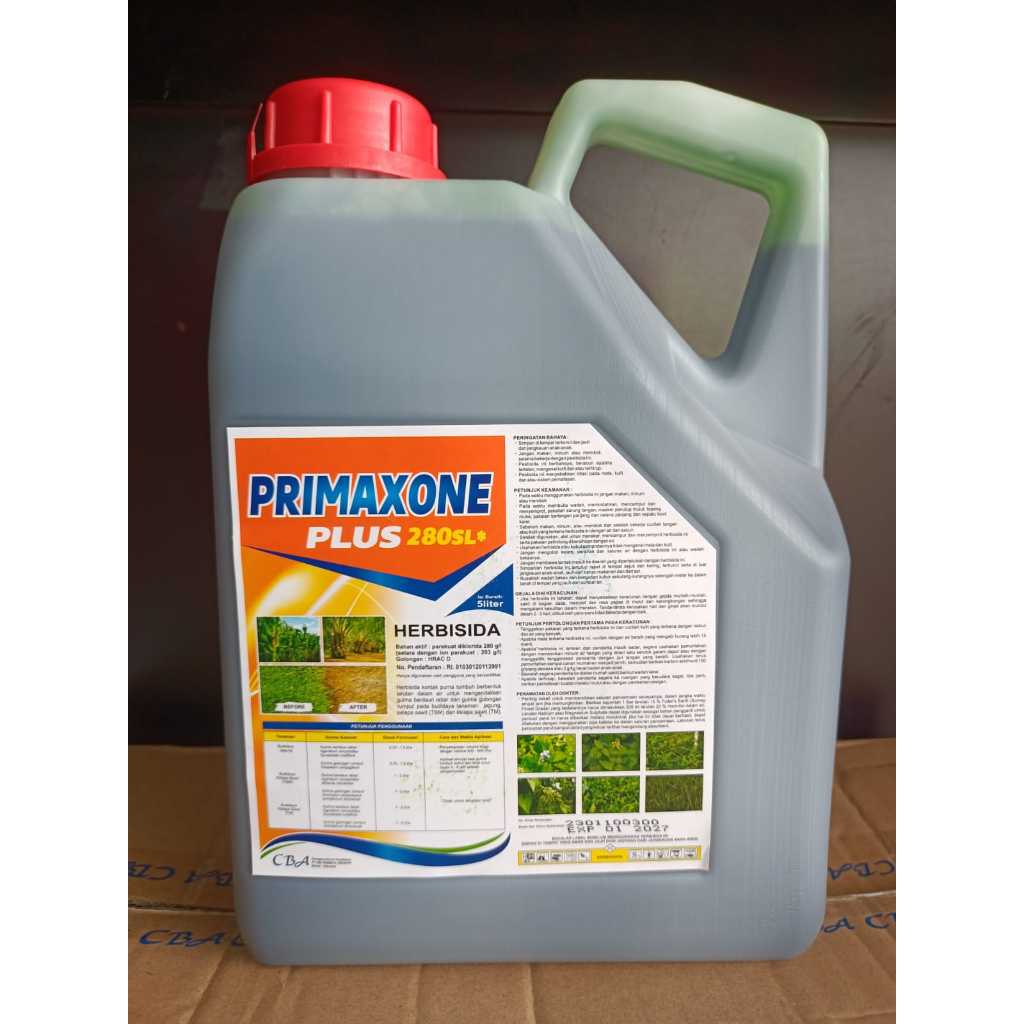 Jual Herbisida Primaxone Plus 280SL 5 Liter - Racun Rumput Gulma Kontak ...