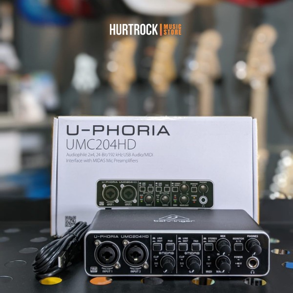 Jual Behringer U-Phoria UMC204HD USB Audio Interface Soundcard | Shopee ...