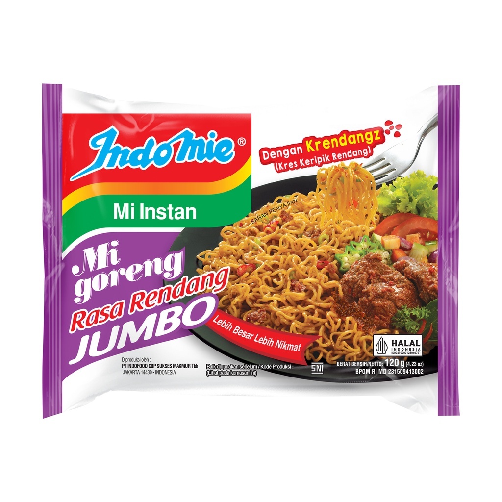 Jual INDOMIE JUMBO GRG RASA RENDANG AS | Shopee Indonesia