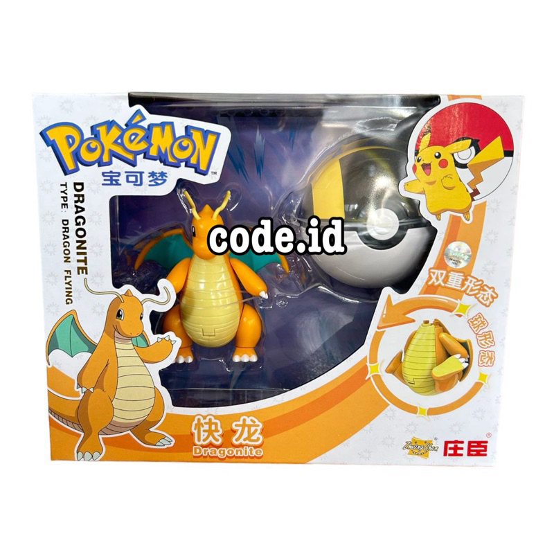 Jual Mainan Figure Pokemon Pokeball / Pokemon Ball / Pokemon Figure Deformation / Pokemon ...