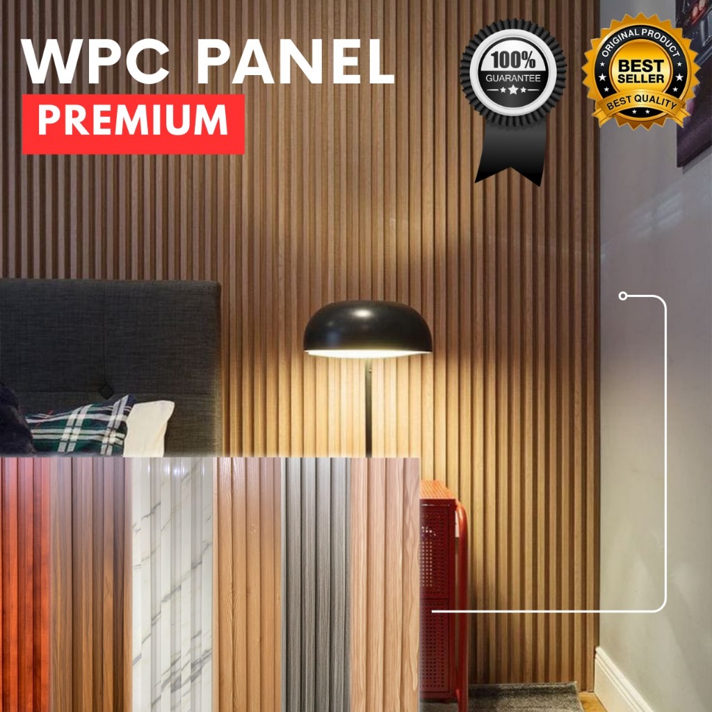 Jual Wpc panel (PREMIUM) 1meter TERLENGKAP/kisi-kisi/Wallpanel/Wpc best seller | Shopee Indonesia