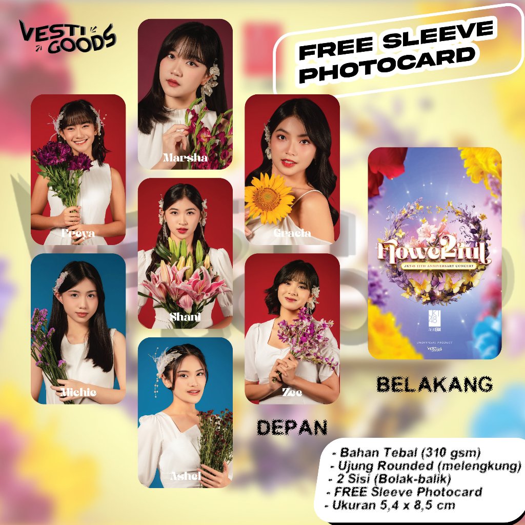Jual Photocard JKT48 Flowerful Anniversary - PC unofficial fanmade ...