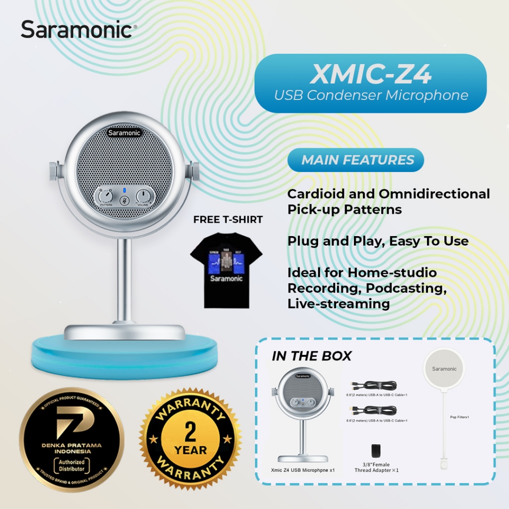 Jual Saramonic Xmic Z4 USB Condenser Microphone | Shopee Indonesia