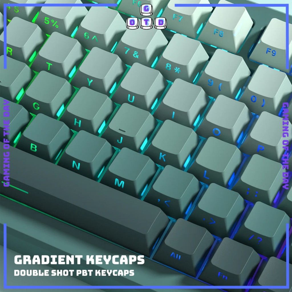 Jual Gradient Keycaps with Side Letter Side Print by GOTD Mechanical ...