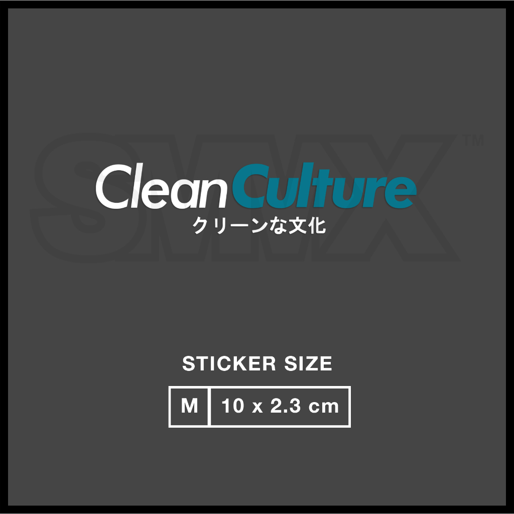 Jual Cutting Sticker Stiker Clean Culture | Shopee Indonesia