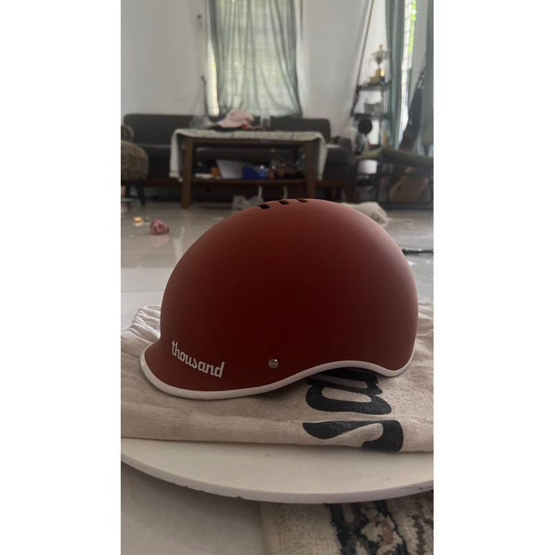 Jual Helm sepeda Thousand Orange Terracotta Second | Shopee Indonesia