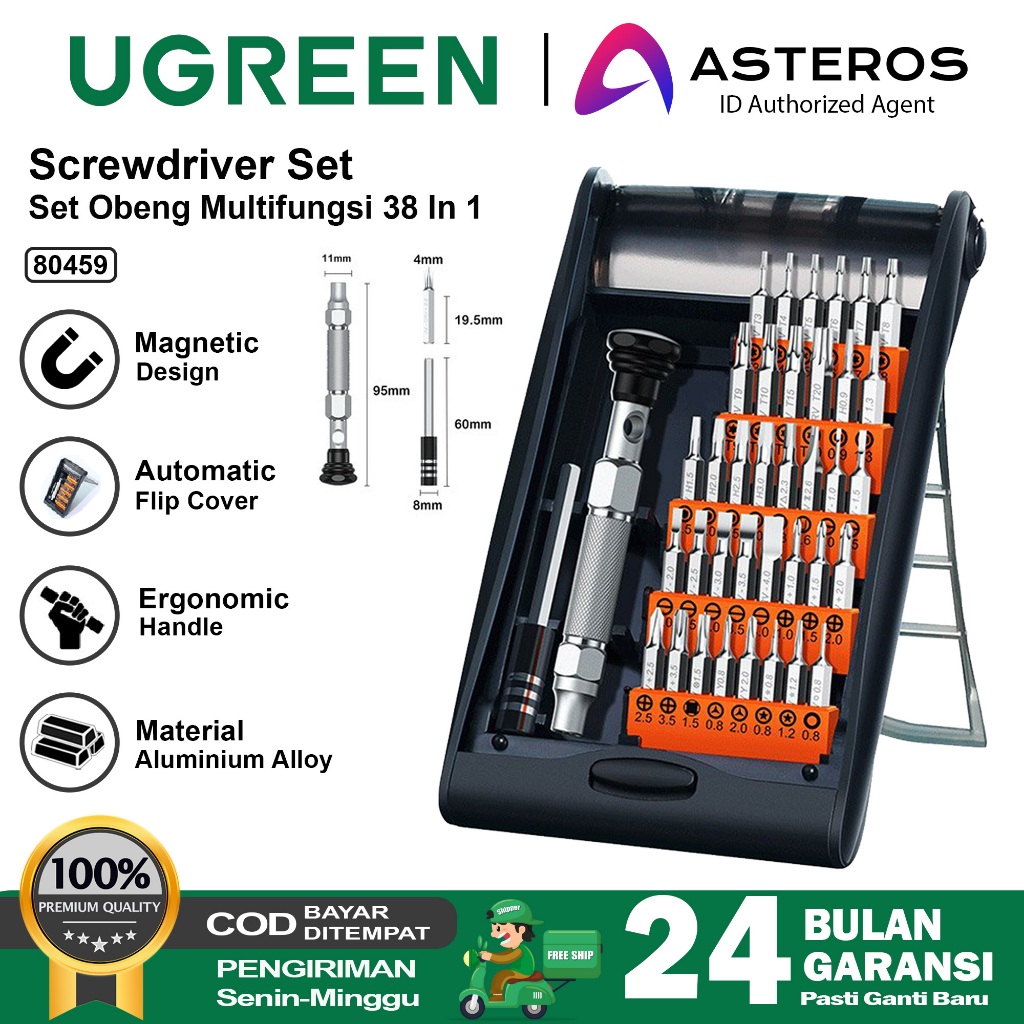 Jual UGREEN Set Obeng Service 38 in 1 Magnetic Obeng Repair Tools ...