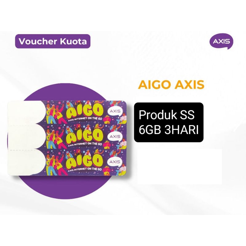 Jual Voucher Axis Aigo 6 GB 3 Hari (Produk SS) | Shopee Indonesia