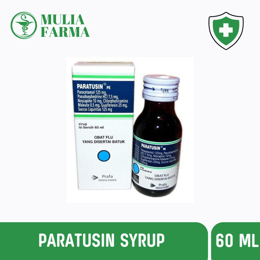 Jual PARATUSIN SYRUP 60ML/batuk/flu/hidung tersumbat/meriang | Shopee ...