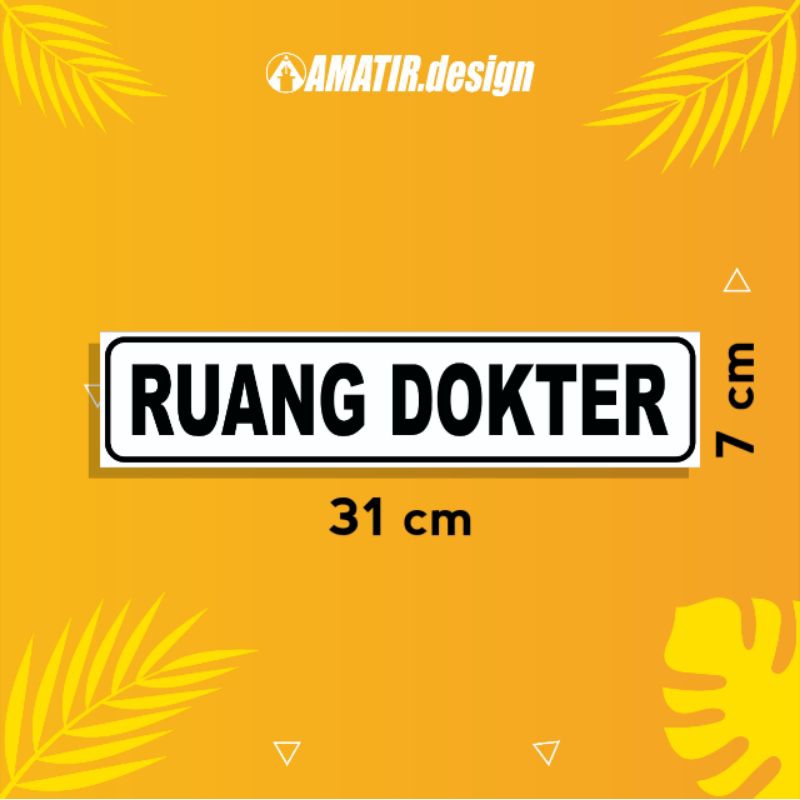 Jual STIKER RUMAH SAKIT, STIKER KLINIK, STIKER PUSKESMAS (Bahan Vinyl ...