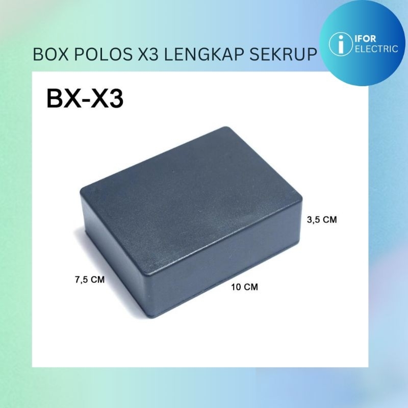 Jual Box X3 Lengkap Sekrup DIY box polos hitam | Shopee Indonesia