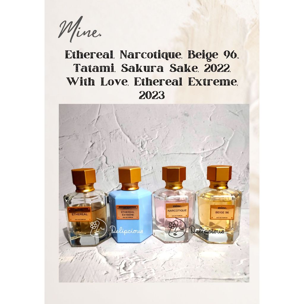 Jual Decant - Mine Perfumery - Ethereal Thermal, Ethereal Extreme, Beige 96, Ethereal, Sakura ...