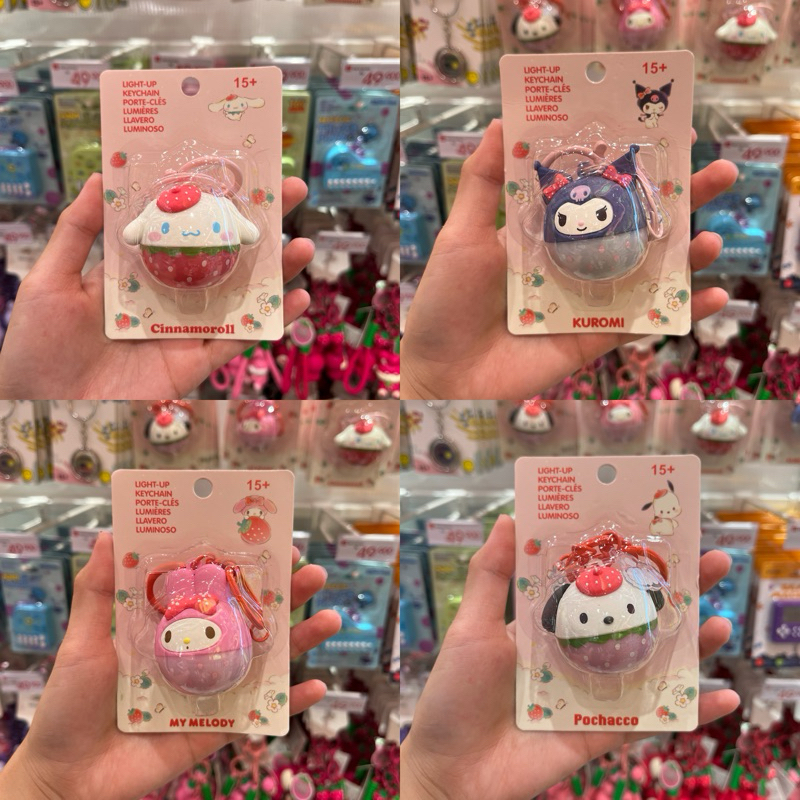 Jual Miniso x Sanrio‼️Keychain Light Up Sanrio Kuromi Cinnamoroll My ...