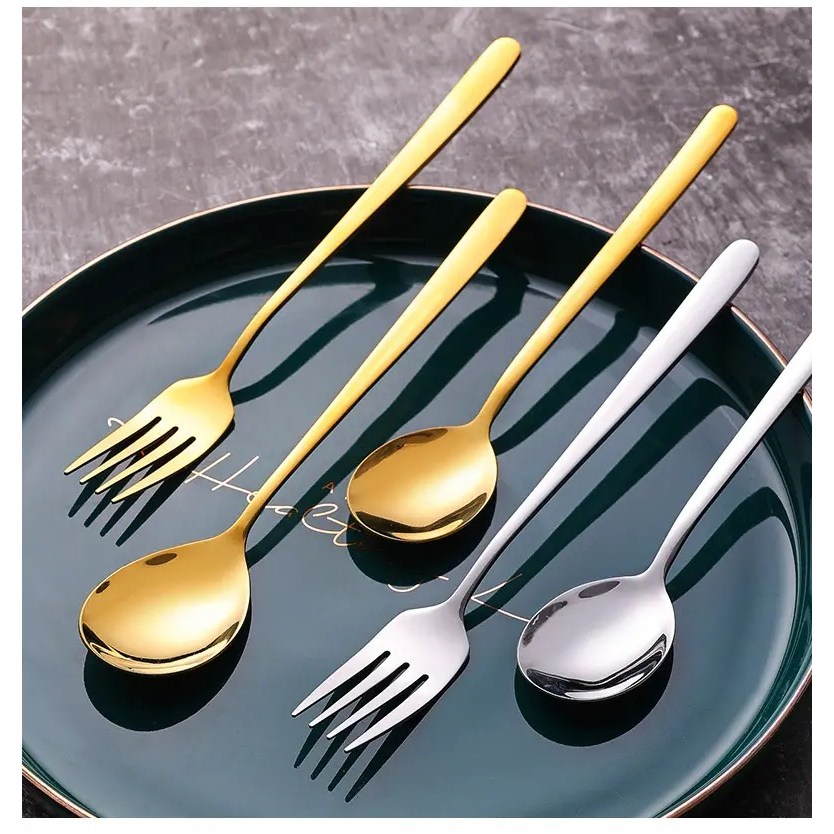 Jual Sendok Garpu Korea Sujeo Alat Makan Korean Spoon Fork Stainless ...