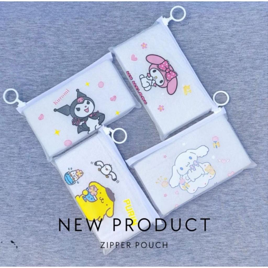 Jual POUCH MIKA TRANSPARAN ZIPLOCK MOTIF SANRIO / POUCH MULTIFUNGSI ...