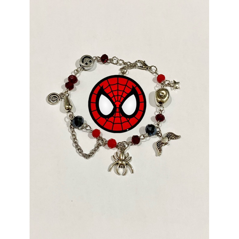 Jual SPIDERMAN BRACELET // gelang manik spiderman inspired by: wissle ...