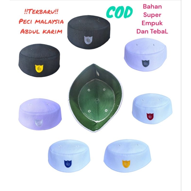 Jual Peci Songkok Malaysia Peci Putih Malaysia Nuzli Haji Alay | Shopee ...