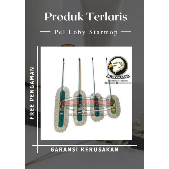 Jual Alat Pel Lantai Kain Katun/Sapu Debu/Pel Loby/Pel Lobby Duster ...