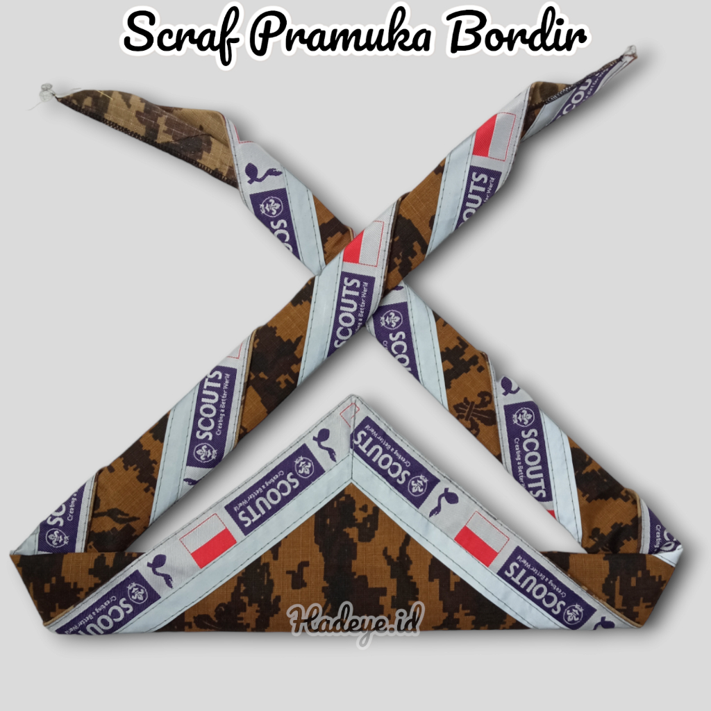 Jual Scraft Pramuka / Syal pramuka / Scraf Loreng Pramuka Glow In The ...