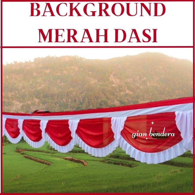 Jual BENDERA BEKGROUND SULTAN MERAH PUTIH ABUTAI 17 agustus | Shopee ...