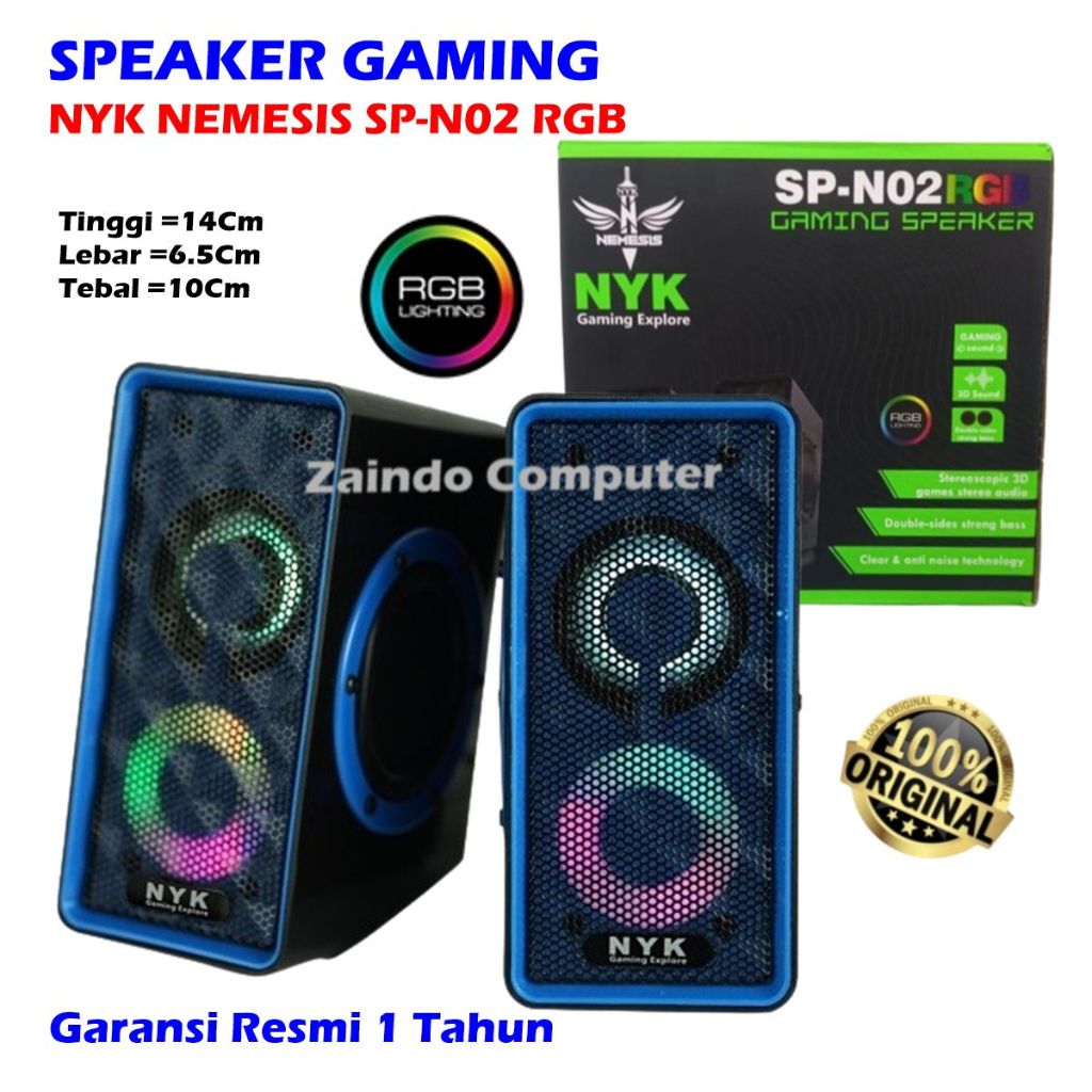 Jual SPEAKER GAMING NYK NEMESIS SP-N02 RGB LIGHTING POWERFUL BASS PORTABLE / SPEAKER NYK NEMESIS ...