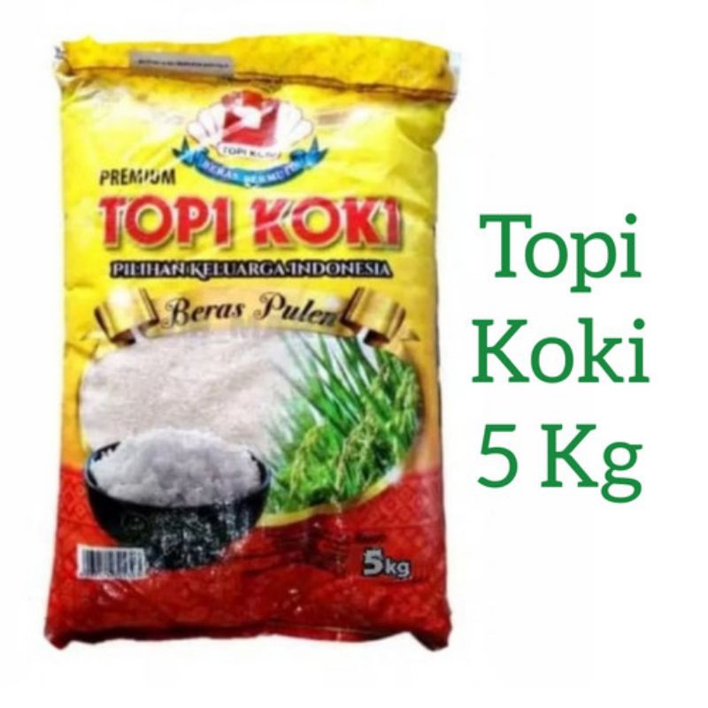 Jual Beras Topi Koki 5 kg | Shopee Indonesia