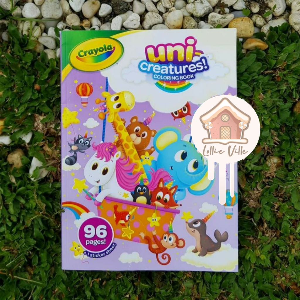 Jual Crayola Uni Creatures Coloring Book 96pages | Shopee Indonesia