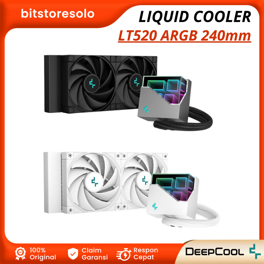 Jual Liquid Cooler Deepcool LT520 ARGB 240mm AIO CPU Cooler | Shopee ...