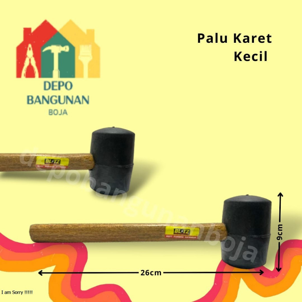 Jual (3.16) Palu Karet / Palu Keramik / Palu Lantai / Rubber Hammer uk ...