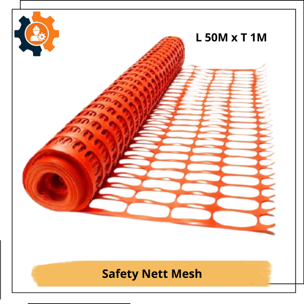 Jual Safety Mesh 1M x 50 Meter - Safety Nett Orange | Shopee Indonesia