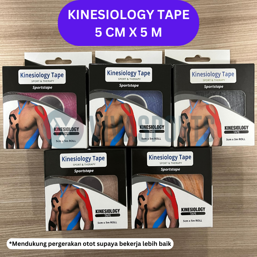 Jual Kinesio Tape 5CM x 5M Original / Kinesiology Tape / Tapping | Shopee Indonesia