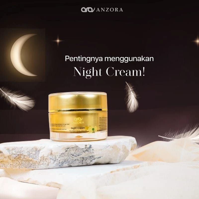 Jual ECER NIGHT CREAM ANZORA SKINCARE | Shopee Indonesia