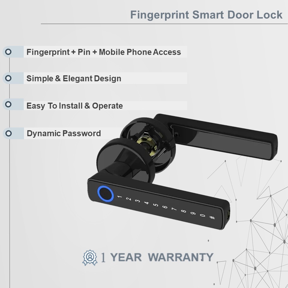 Jual Minimalist Fingerprint Door Lock Fingerprint Pengunci Pintu ...