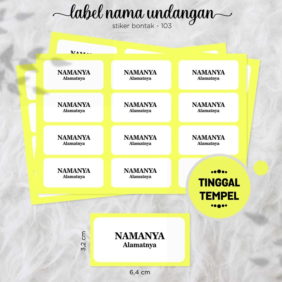 Jual JASA CETAK NAMA UNDANGAN / NAMA UNDANGAN / CETAK NAMA UNDANGAN ...