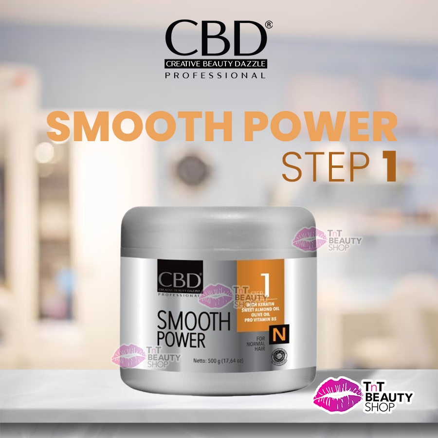 Jual CBD Professional Smooth Power Step 1 N for Normal Hair 500gr | TnT ...