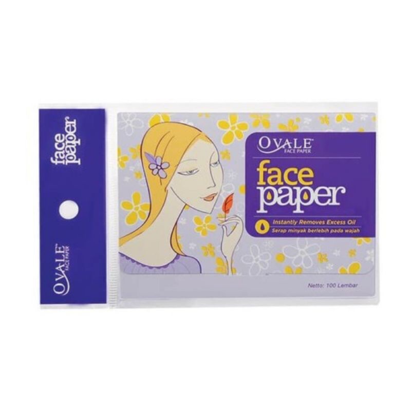 Jual OVALE FACE PAPER ISI 100 LEMBAR ovale face paper kertas minyak ...