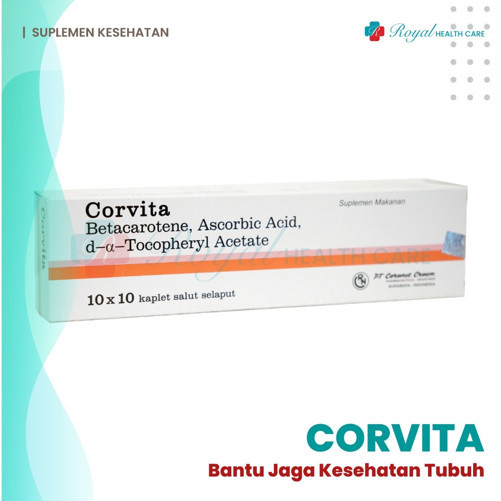 Jual CORVITA STRIP ISI 10 KAPLET Memenuhi Kebutuhan Vitamin dan ...