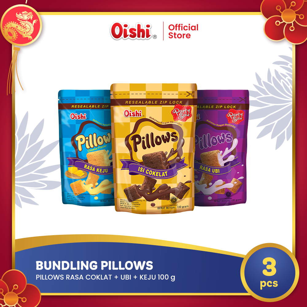 Jual Pillows Isi Cokelat + Rasa Ubi + Rasa Keju | Shopee Indonesia
