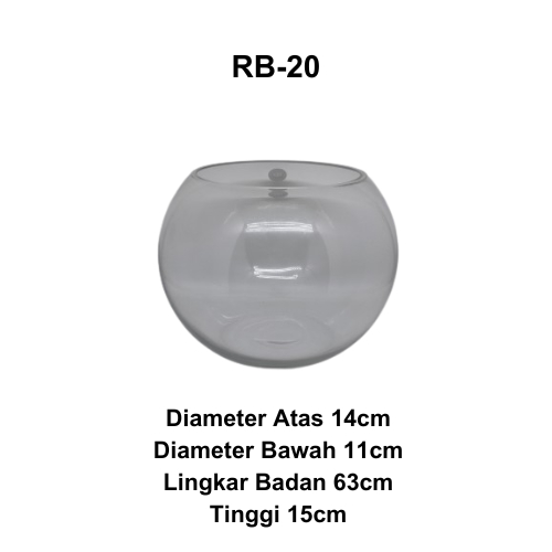 Jual JUMBO AQUARIUM BULAT/FISH BOWL /FISH BALL/Pot Tanaman Air ...