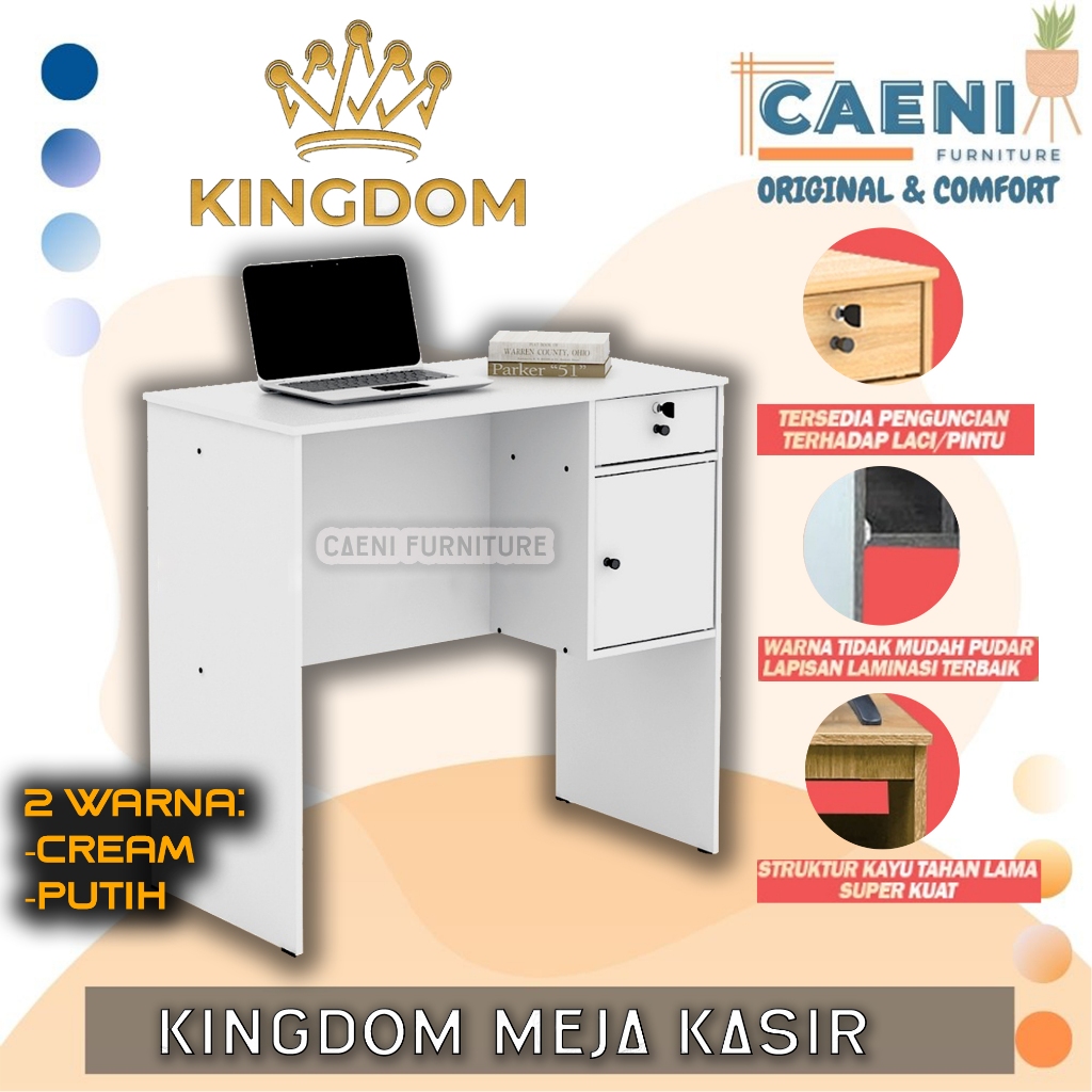Jual [READY] KINGDOM PANEL MEJA KANTOR / MEJA KAYU / MEJA KIOS / MEJA ...
