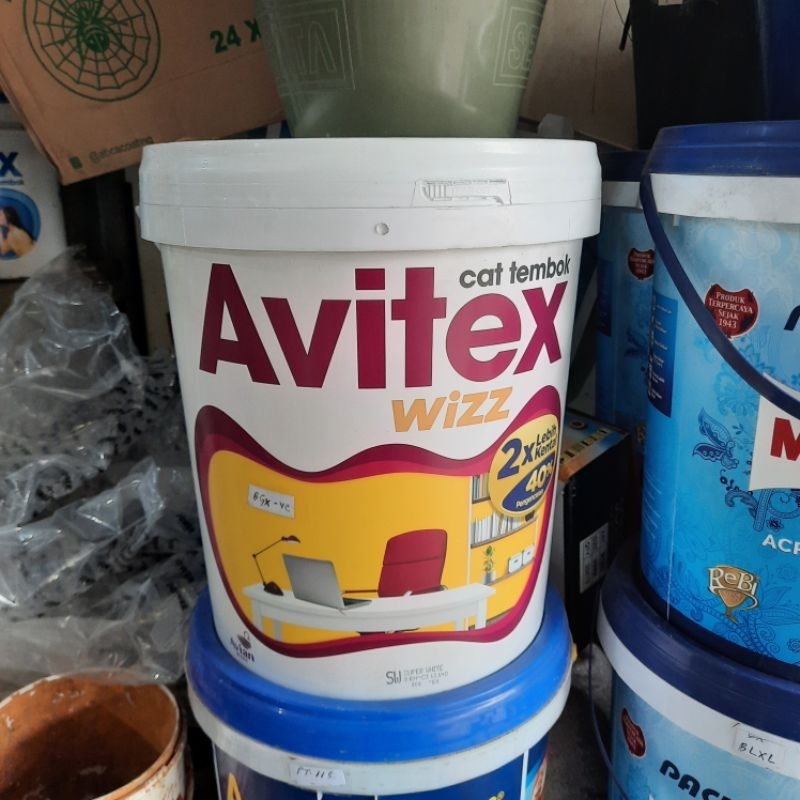 Jual KHUSUS INSTANT - Cat Tembok Putih 25kg Avitex Wizz / Cat Avitex ...