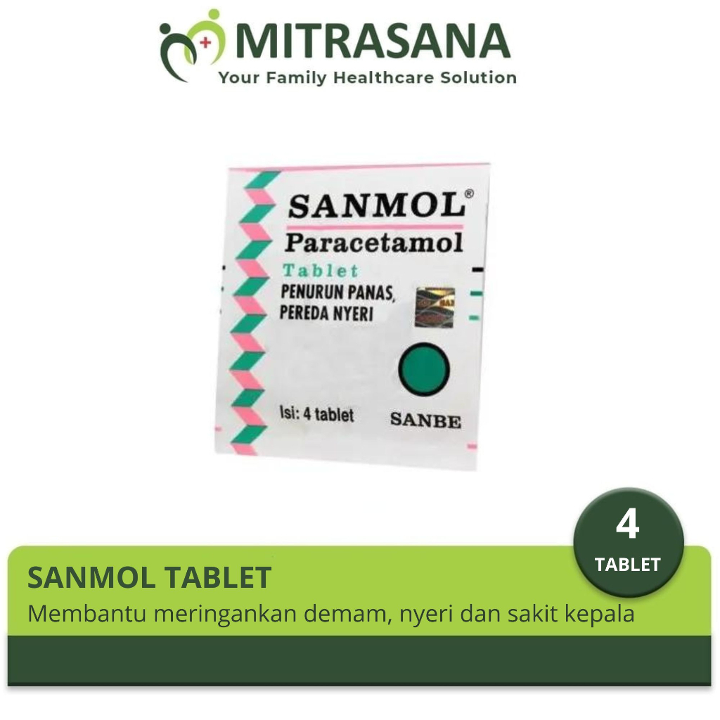 Jual SANMOL TABLET 500MG 1 STP@4TABLET | Shopee Indonesia