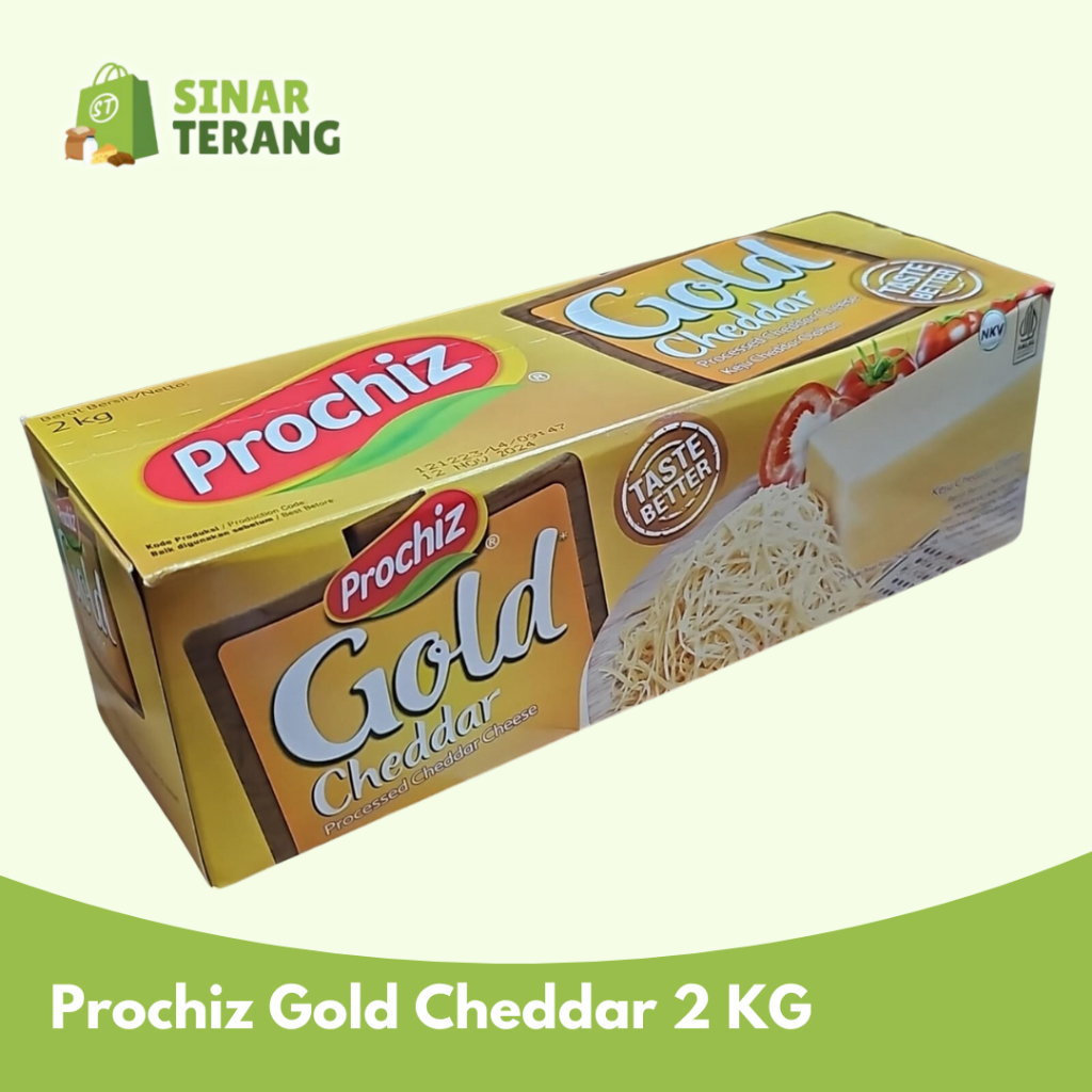 Jual keju cheddar Prochiz Gold 2 KG | Shopee Indonesia