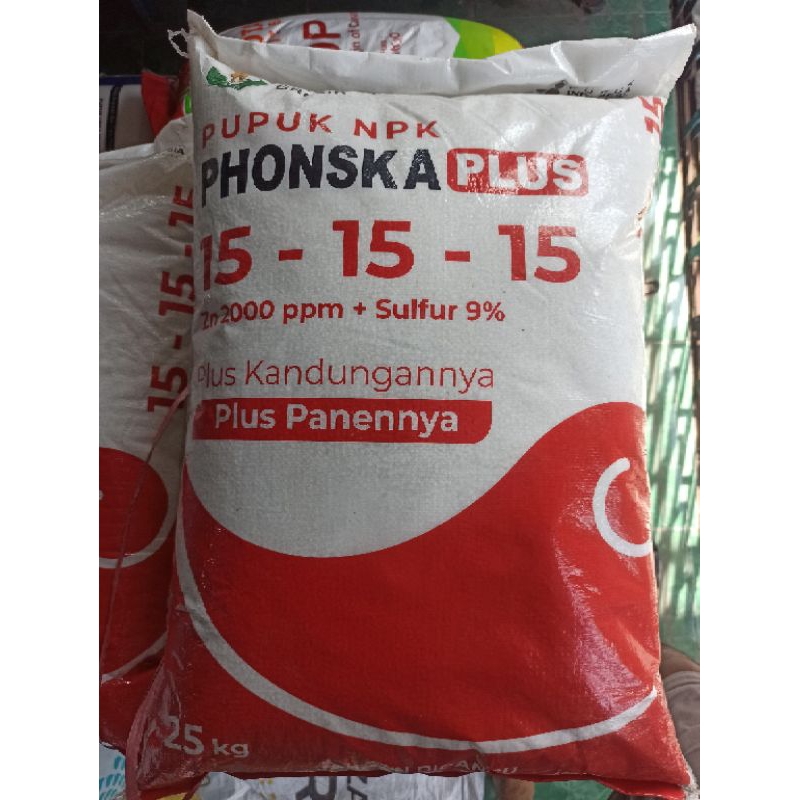 Jual Pupuk Phonska Plus 15-15-15 Non Subsidi 25 kg Asli Kemasan Pabrik |NPK + Zn | Pupuk Lengkap ...