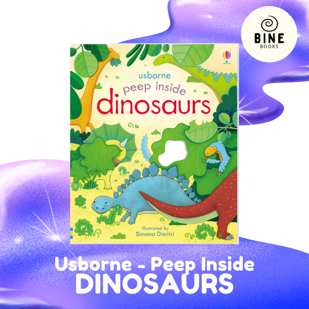 Jual [BINE] Usborne Peep Inside "Dinosaurs" buku dino anak anak interaktif bisa dilipat | Shopee ...
